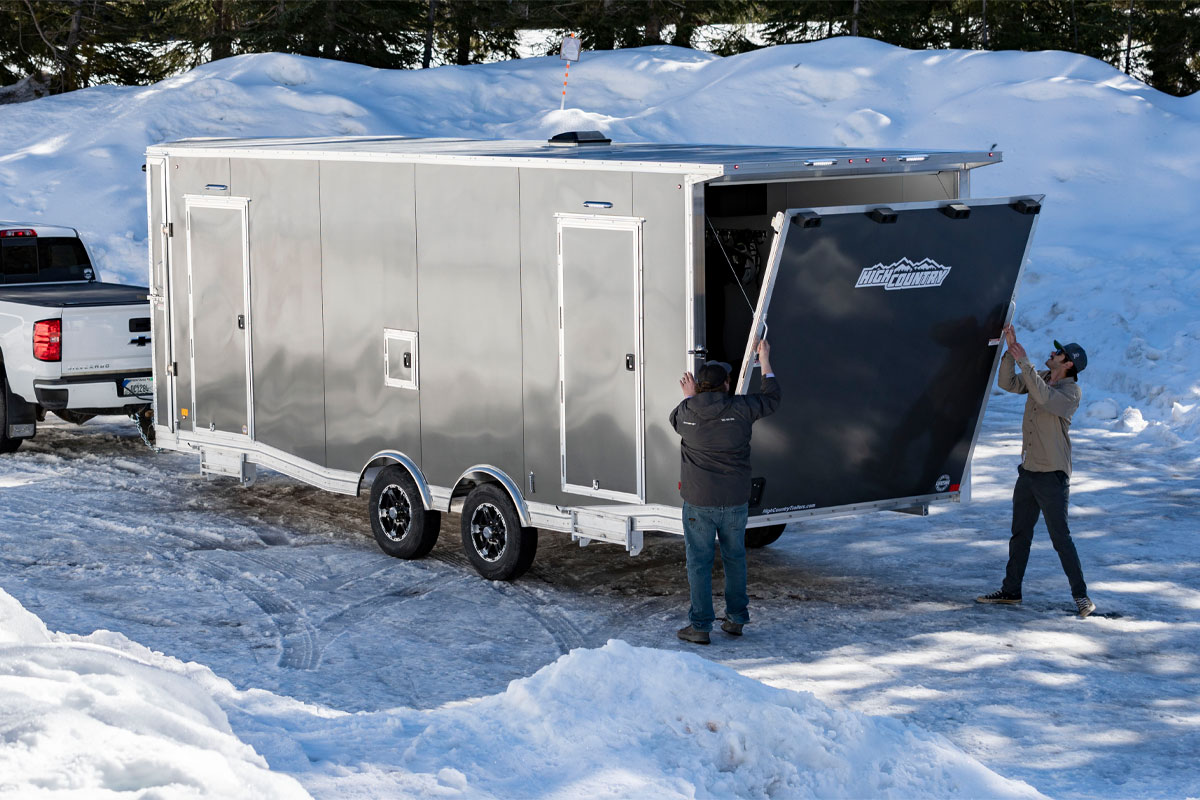 Enclosed All-Sport Elevation Snow Trailers