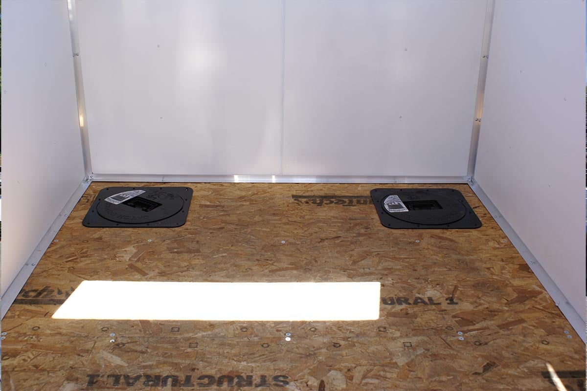 Aluminum Ice Fishing Shacks w/Galvanized Skis: High Country Trailers